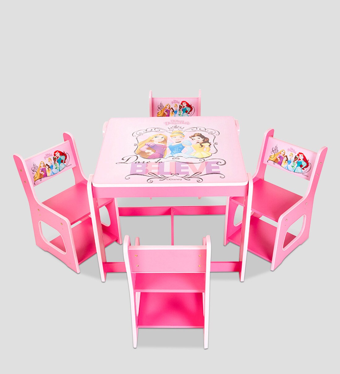 Buy Princess Themed Activity Table with 4 Chairs in Pink Colour at 19% ...