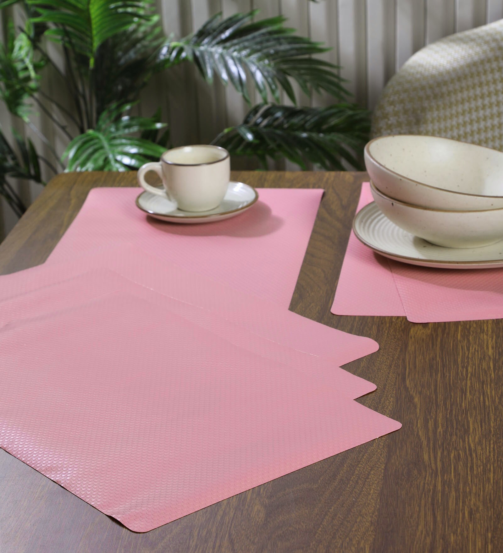 Buy Effie (17x12) Pink PVC (Set of 6) Placemat at 44% OFF by The Quirk ...