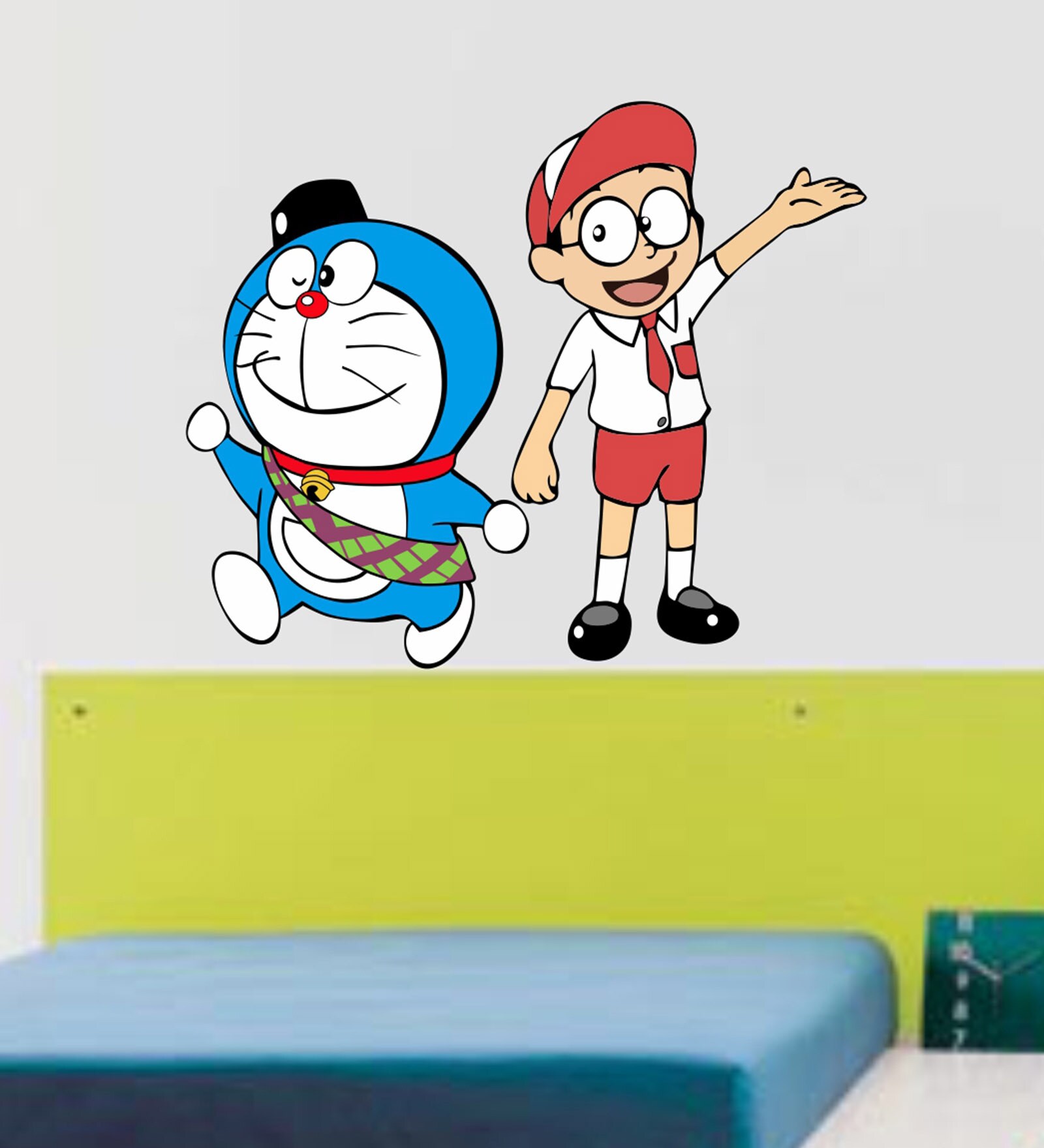 Buy PVC Vinyl Doremon Nobita Wall Sticker by Decor Kafe Online - Kids ...