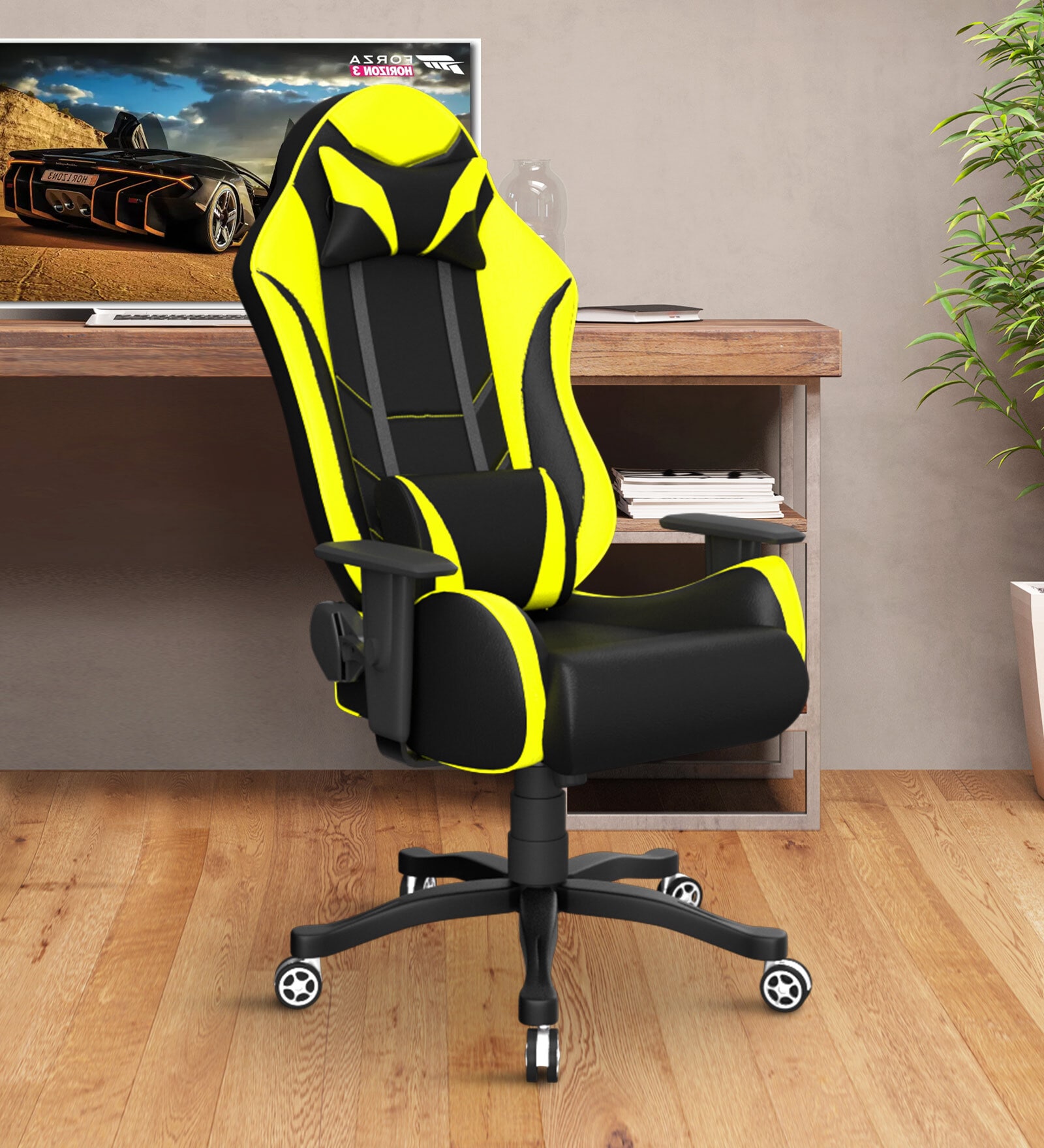 Buy Rage Gaming Chair In Yellow & Black Colour Online - Gaming Chairs ...