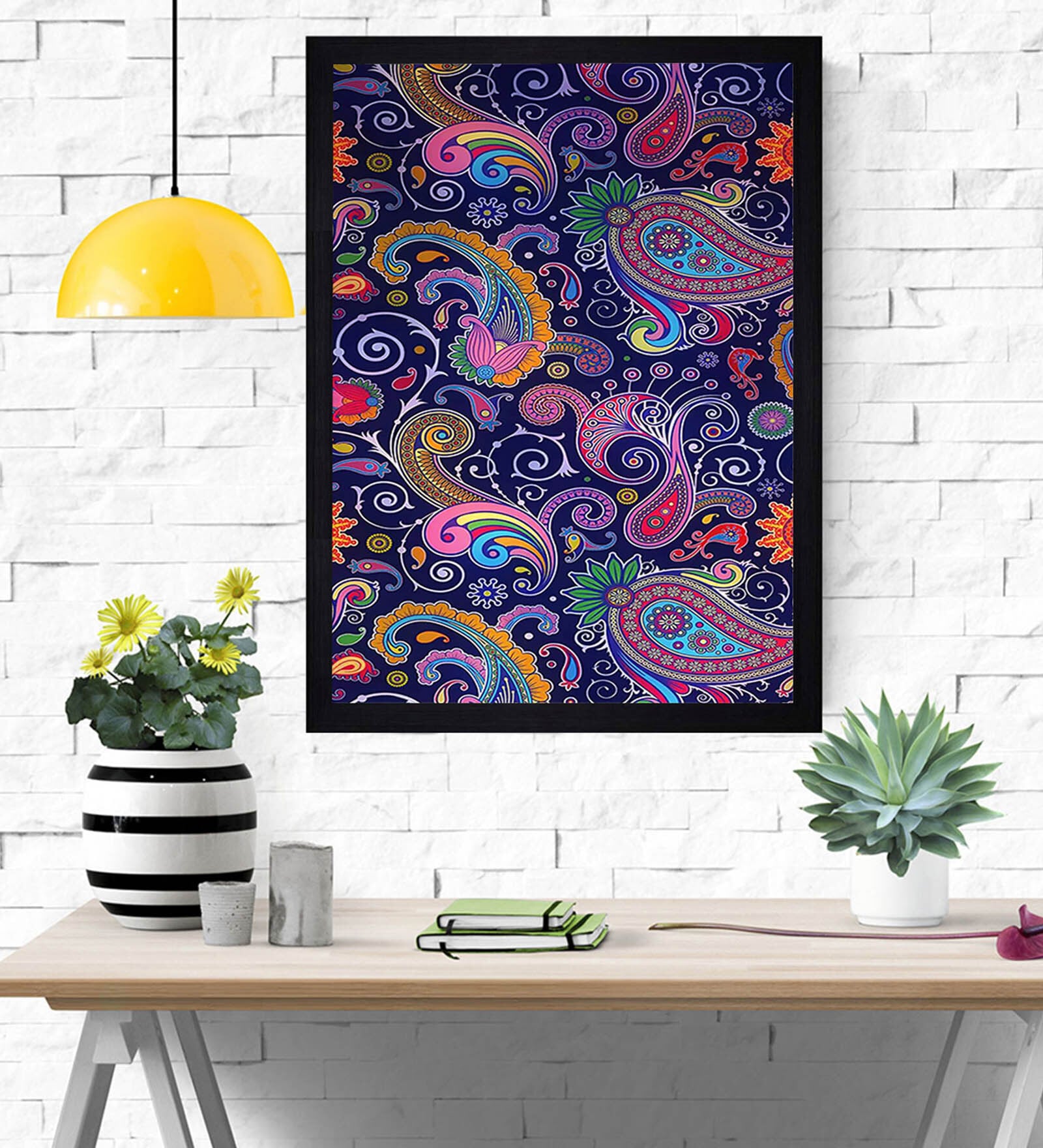 Buy Rangoli Art Texture Paper Framed Art Print by Cheque Decor at 48% ...