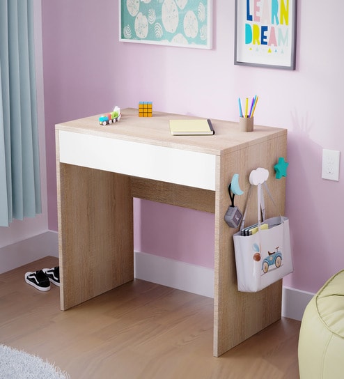 Buy Razzmatazz Kids Study Table in Oak & White Colour Online - Kids ...