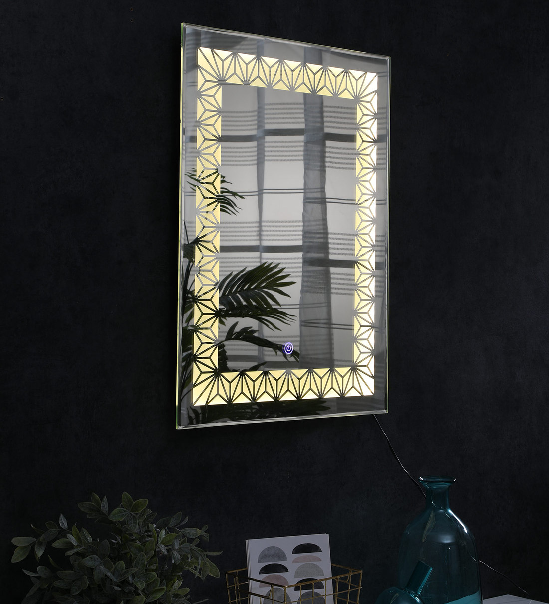 Buy Yellow Glass LED Mirror Online - LED Mirrors - Mirrors - Home Decor ...