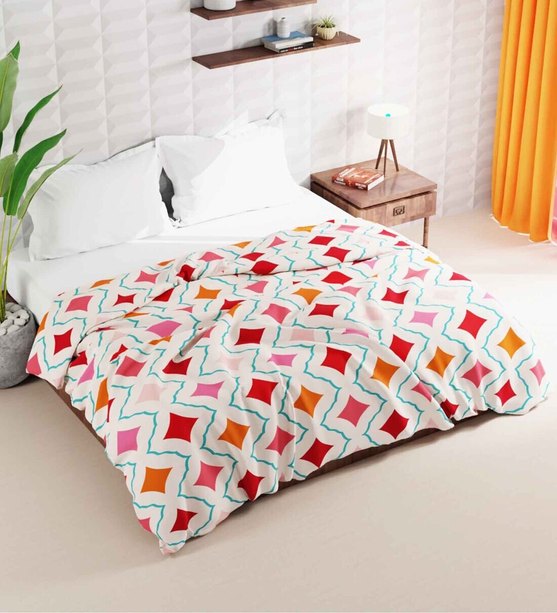 Buy Red Polyester 150 Mild Winter Double Bed Comforter by BIANCA at 73% ...