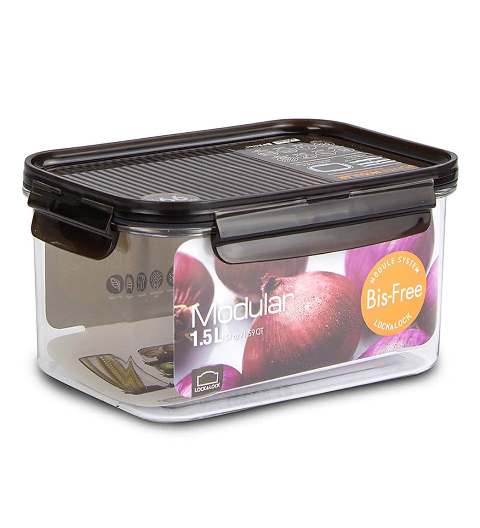 Buy Rectangular 1.5Liter Transparent Tritan Bisfree Storage Container ...