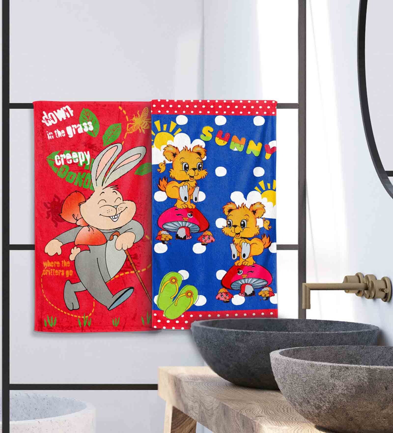 Buy Red Cotton Solid 300 GSM Hand Towel (Set of 2) by Sassoon fab at 33 ...