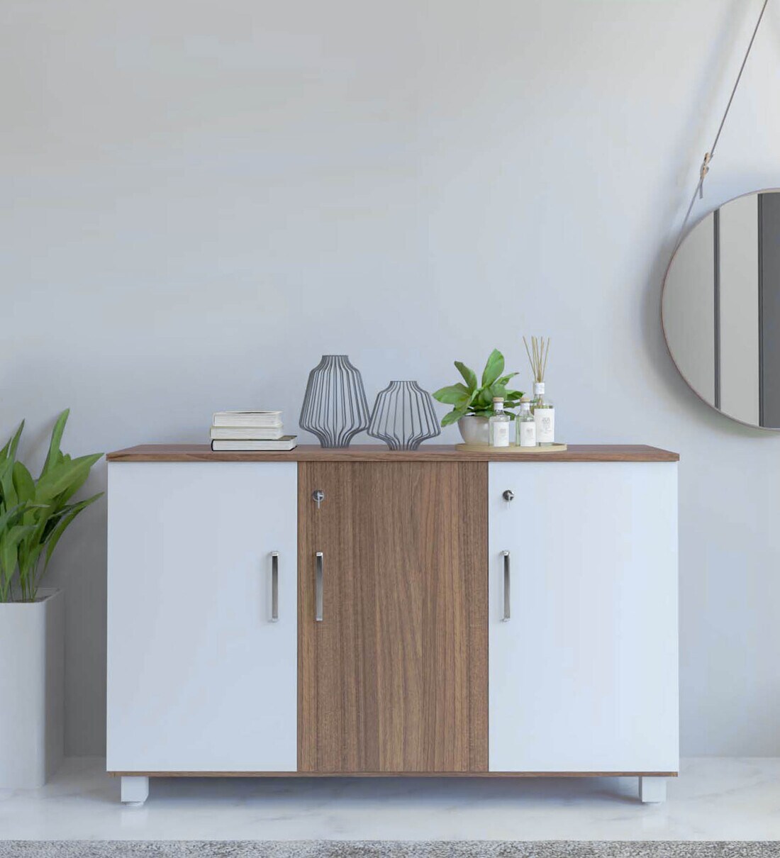Buy Ronald Dock Cabinet in Leon Teak Finish at 51% OFF by Neudot ...