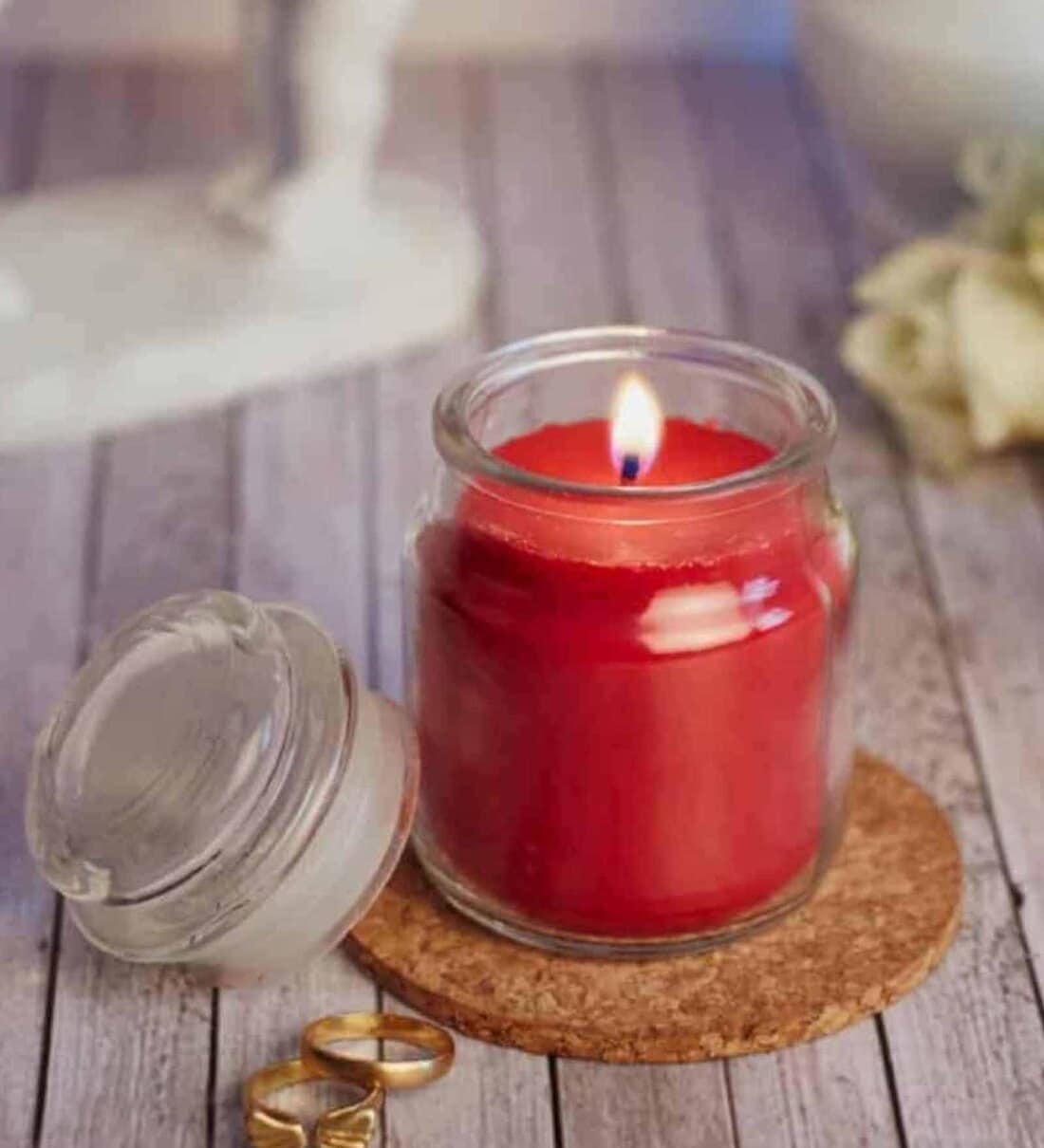 Buy Rose Scented 4Oz Red Jar Candle at 74% OFF by Aromatic Fables ...