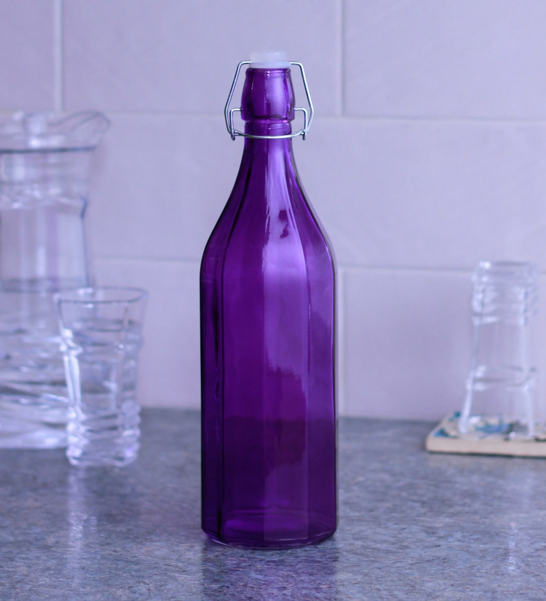 Buy ROXX Octra Purple Glass Bottle, 1000 ML Online - Glass Bottles ...