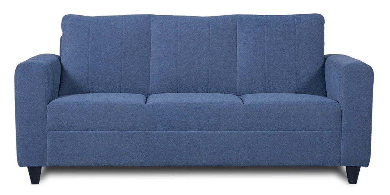 Buy Roman Fabric 3 Seater Sofa in Blue Colour at 39% OFF by Neudot ...