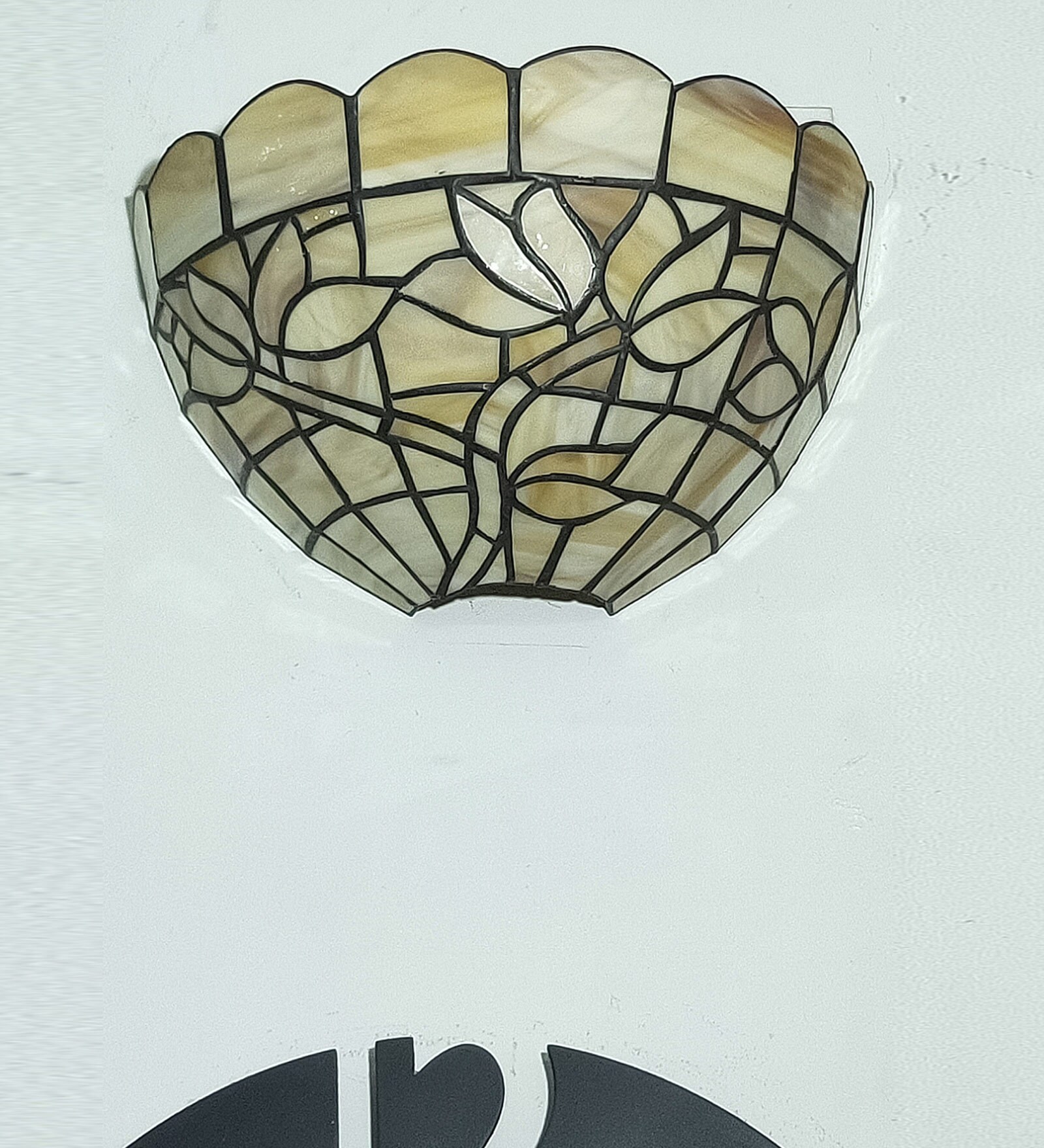 Buy Rose Beige Stained Glass Tiffany Wall Light by Stg House at 38% OFF ...