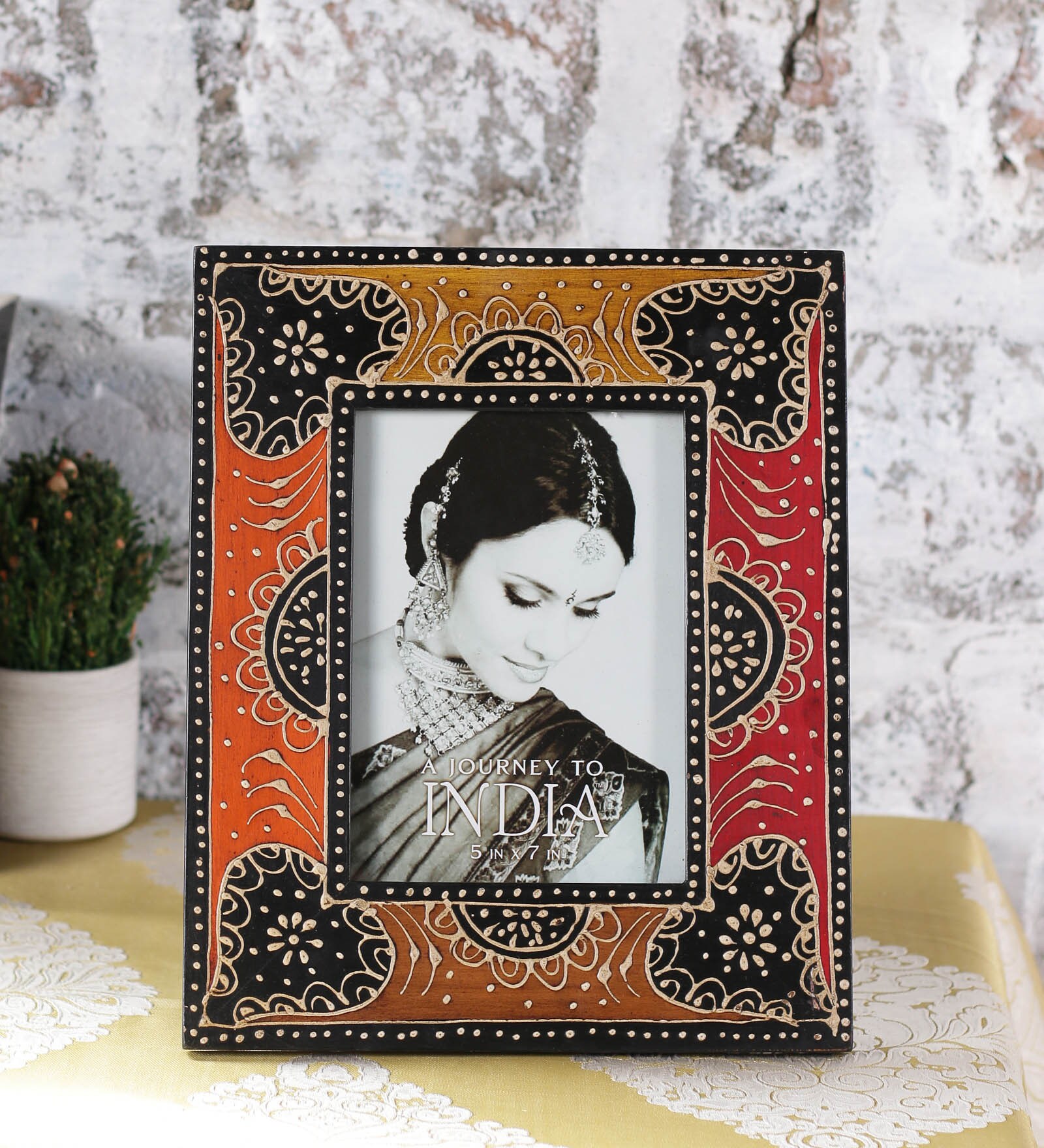 Buy Multicolour MDF Emboss Photo Frame by Rural Craft Online - Single ...