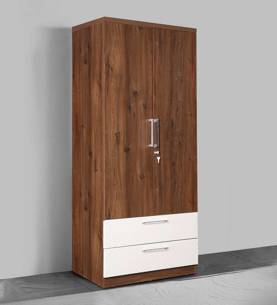Buy Saville Two Door Wardrobe With Drawer in Dark Vogue Colour at 72% ...