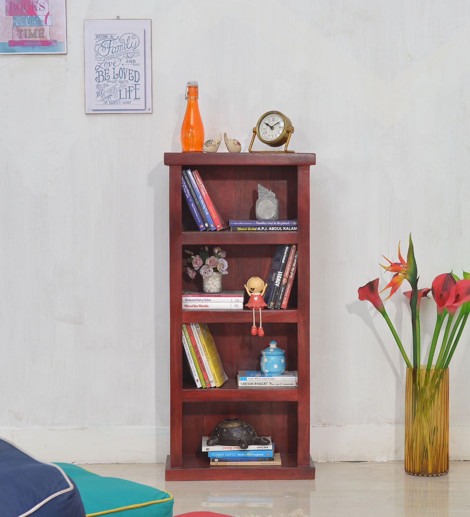 Buy Oakville Mini Book Shelf in Honey Oak Finish by Woodsworth Online ...