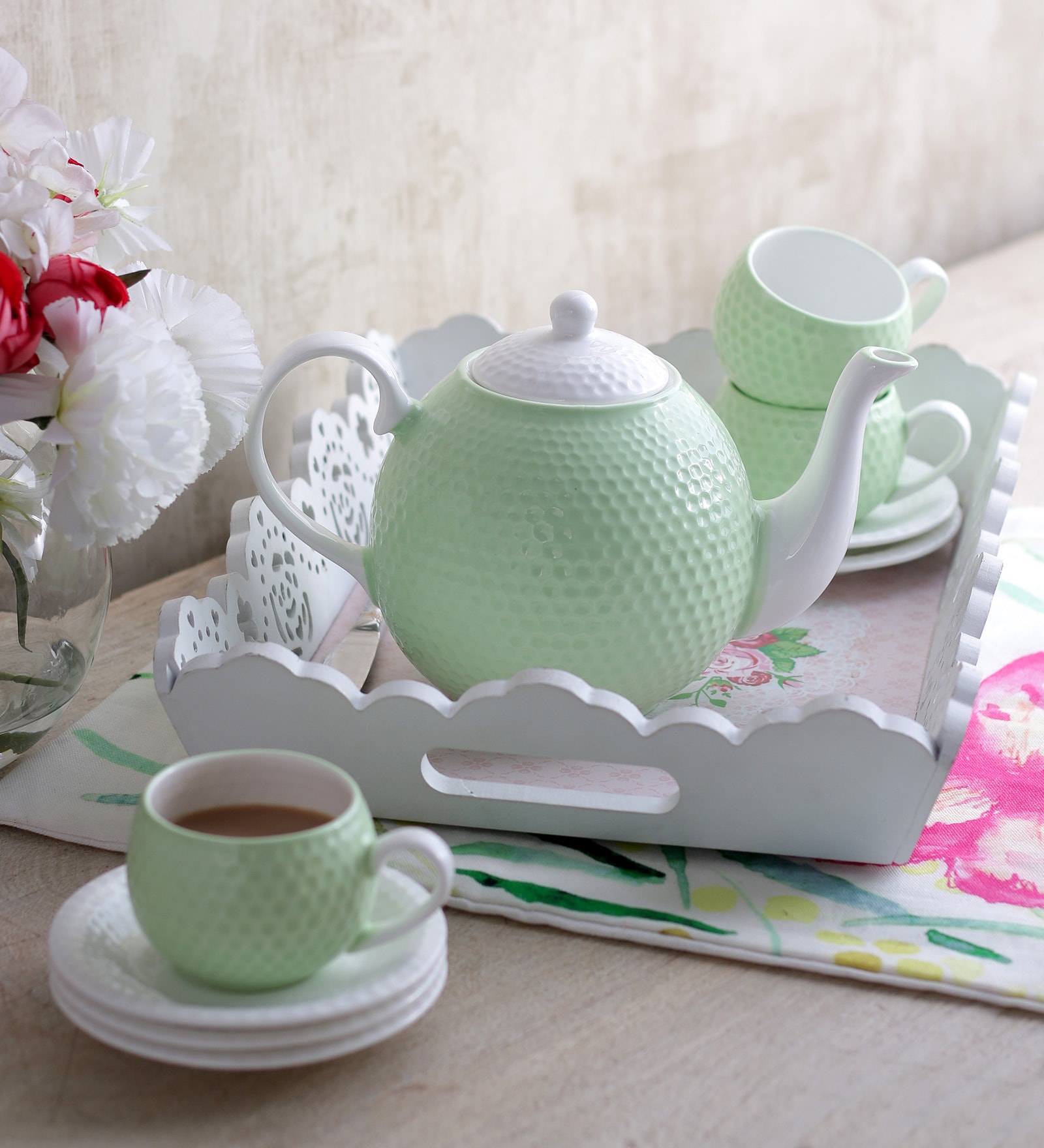 Buy Sanjeev Kapoor's Mint Green Tea Set Online - Teapots - TEST 1 ...