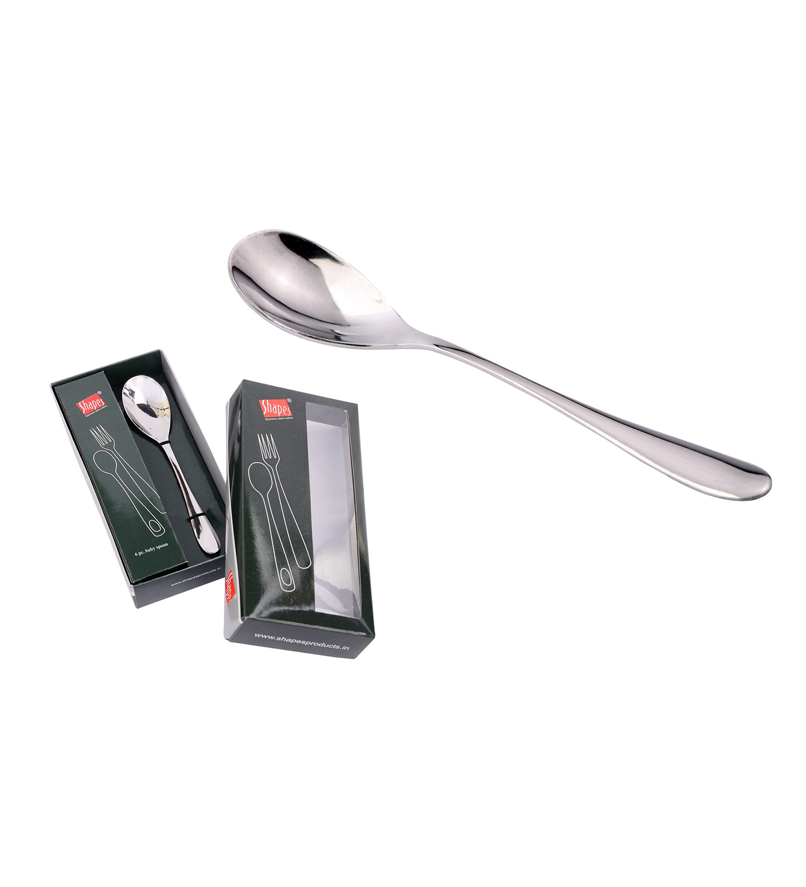 Buy Stainless Steel Cosmic Tea Spoons Set of 12 by Shapes Online ...