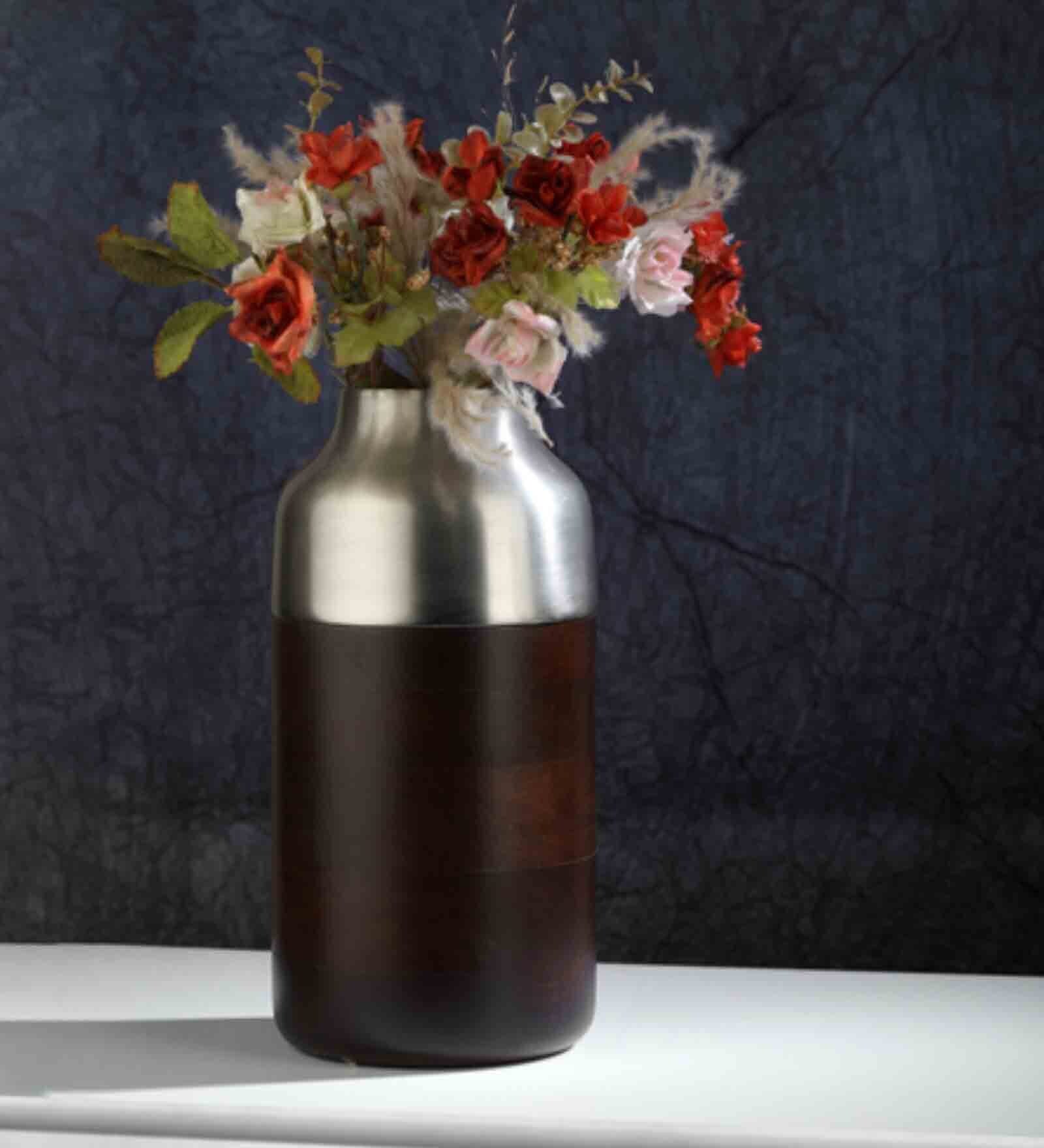 Buy Silver Deidra Paco (Small) Metal Table Vase Online - Vases - Vases ...