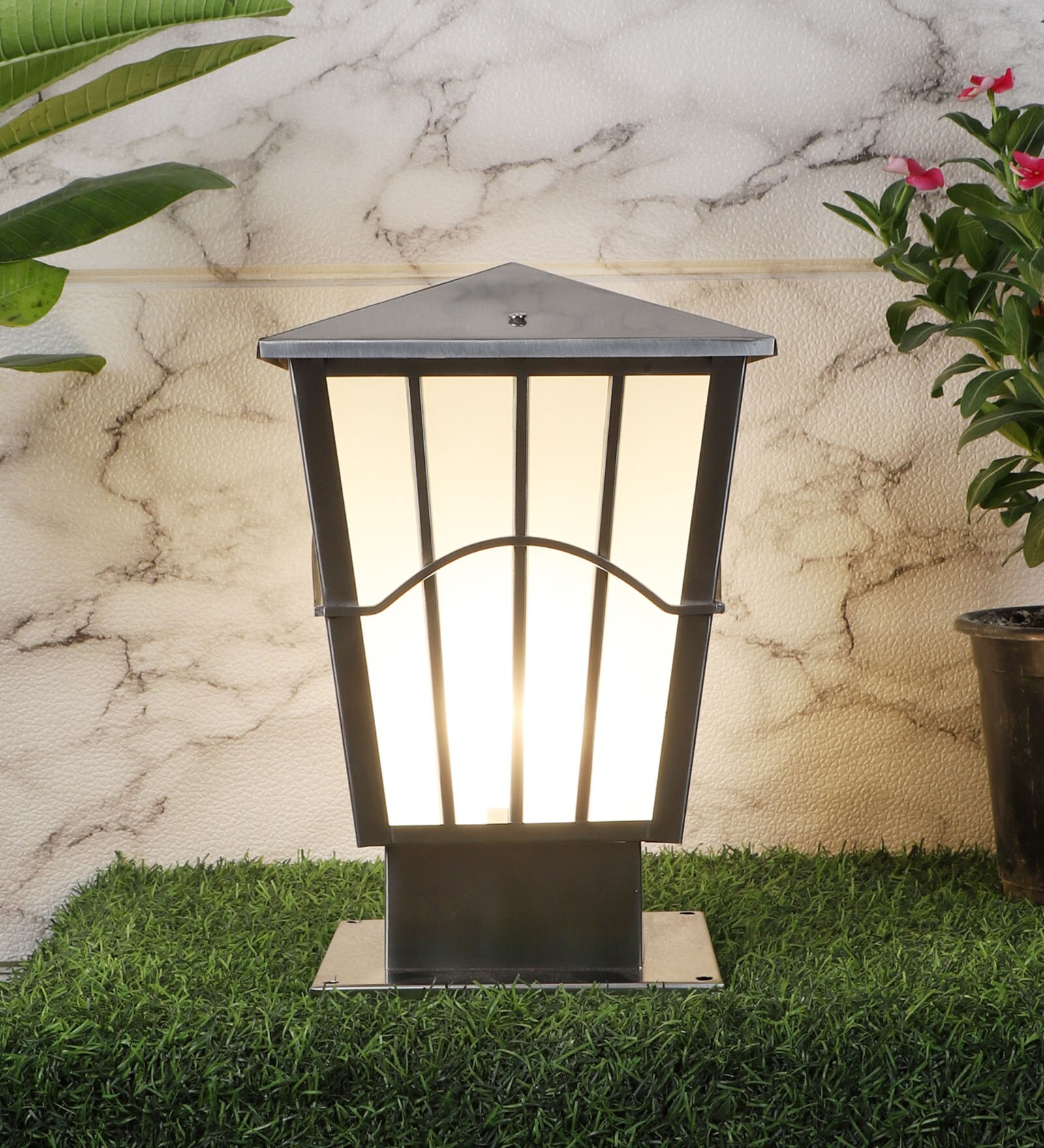 Buy Jackie Silver Stainless Steel Gate Light by Eliante by Jainsons ...