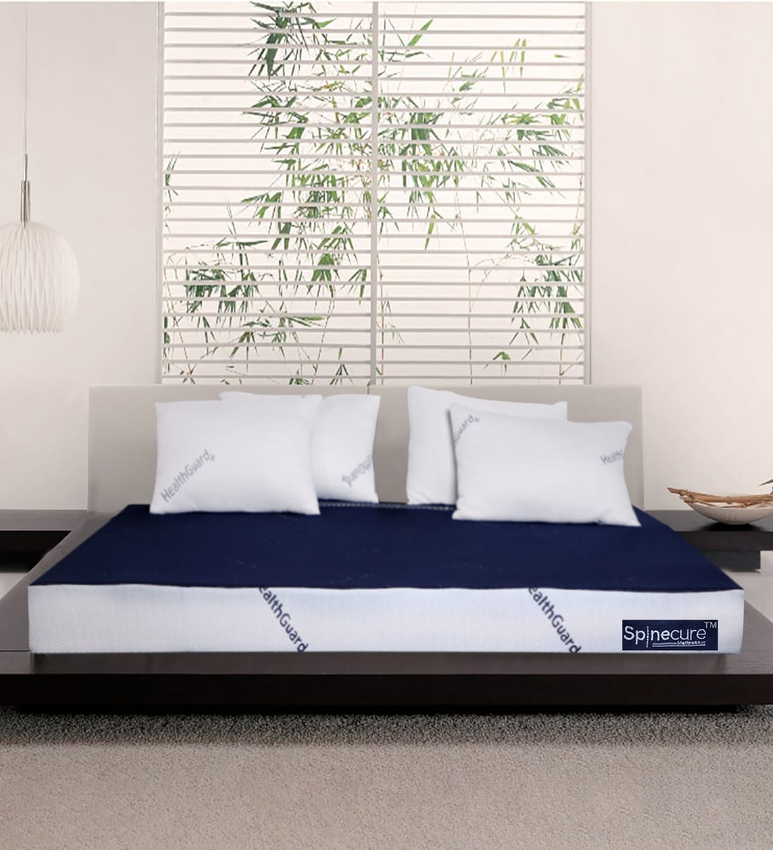 Buy SpineCure Orthopedic 6 inch Memory Foam Queen Size Mattress in Blue ...