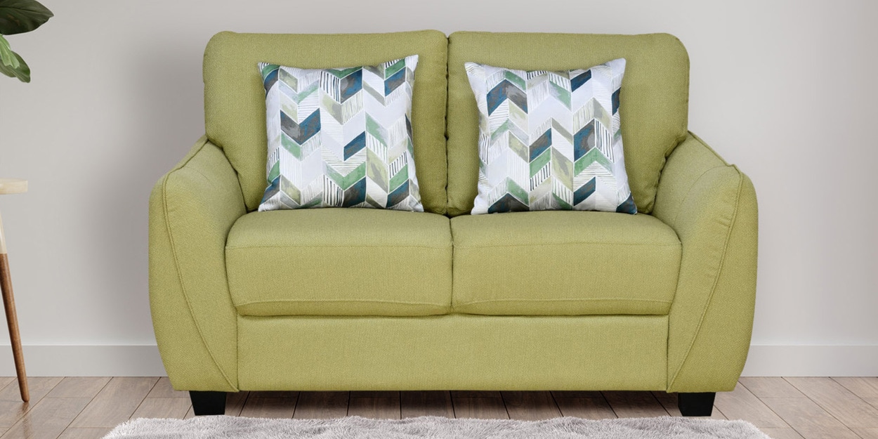 Buy Springfield 2 Seater Sofa In Light Olive Green Colour at 52% OFF by ...