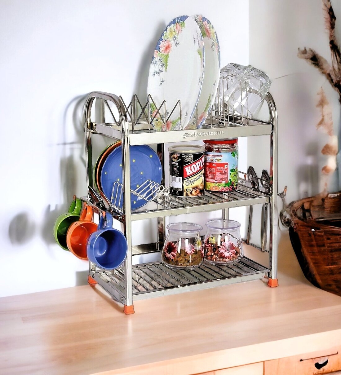 Buy Stainless Steel 15 x 9 Inches Kitchen Racks By Amol at 39% OFF by ...