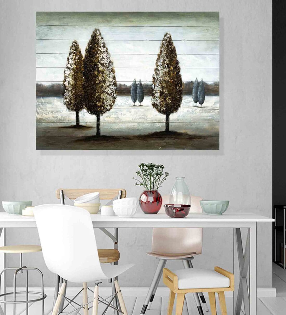 Buy Still Tree Original Painting On Mango Wood By All Home Living at 33 ...