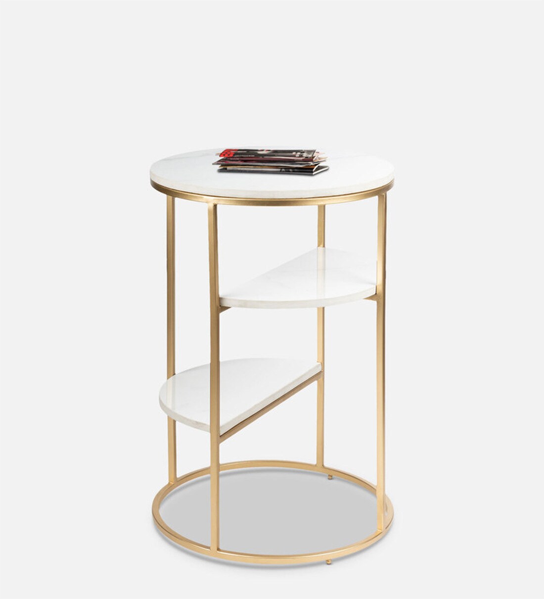Buy Sunstone Marble Top End Table in Gold Finish at 36% OFF by ...