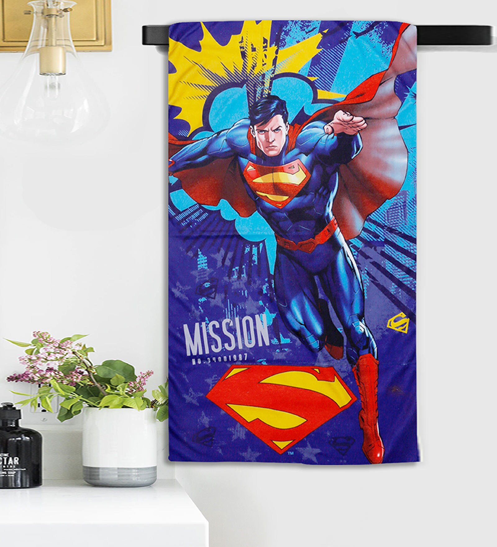 Buy Superman Microfiber Bath Towel by Sassoon Fab Online - Kids Towels ...