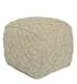 Buy Teviston Pouffe In Cream Colour By Comfidelitas Online - Solid ...