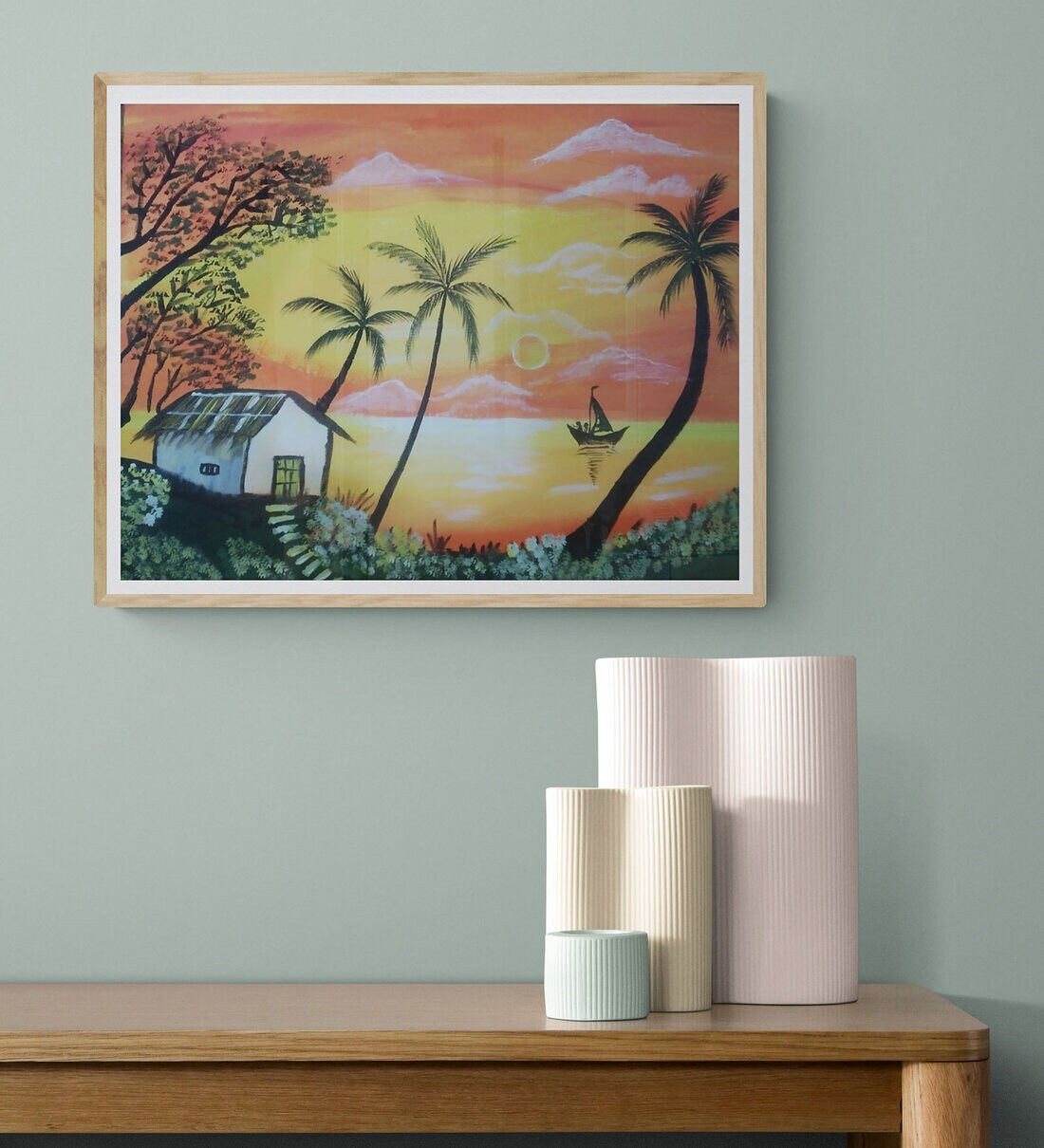 Buy The Beautiful Scenery Original Handmade Painting Online - People ...