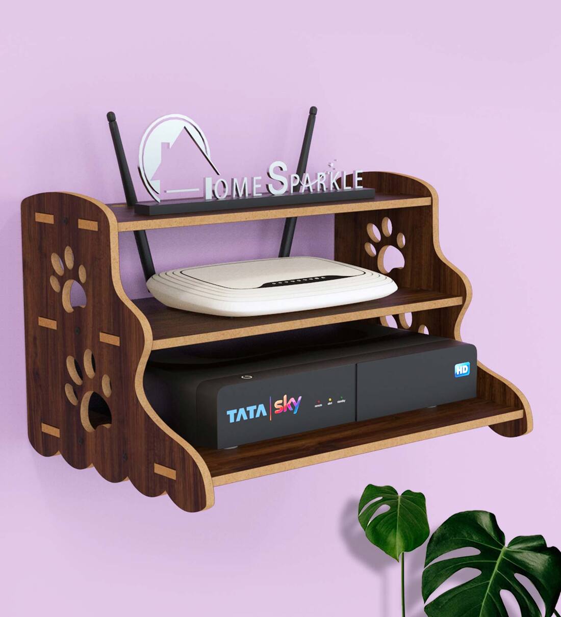 Buy Three Tiered MDF Set Top Box By Home Sparkle Online - Set Top Box ...