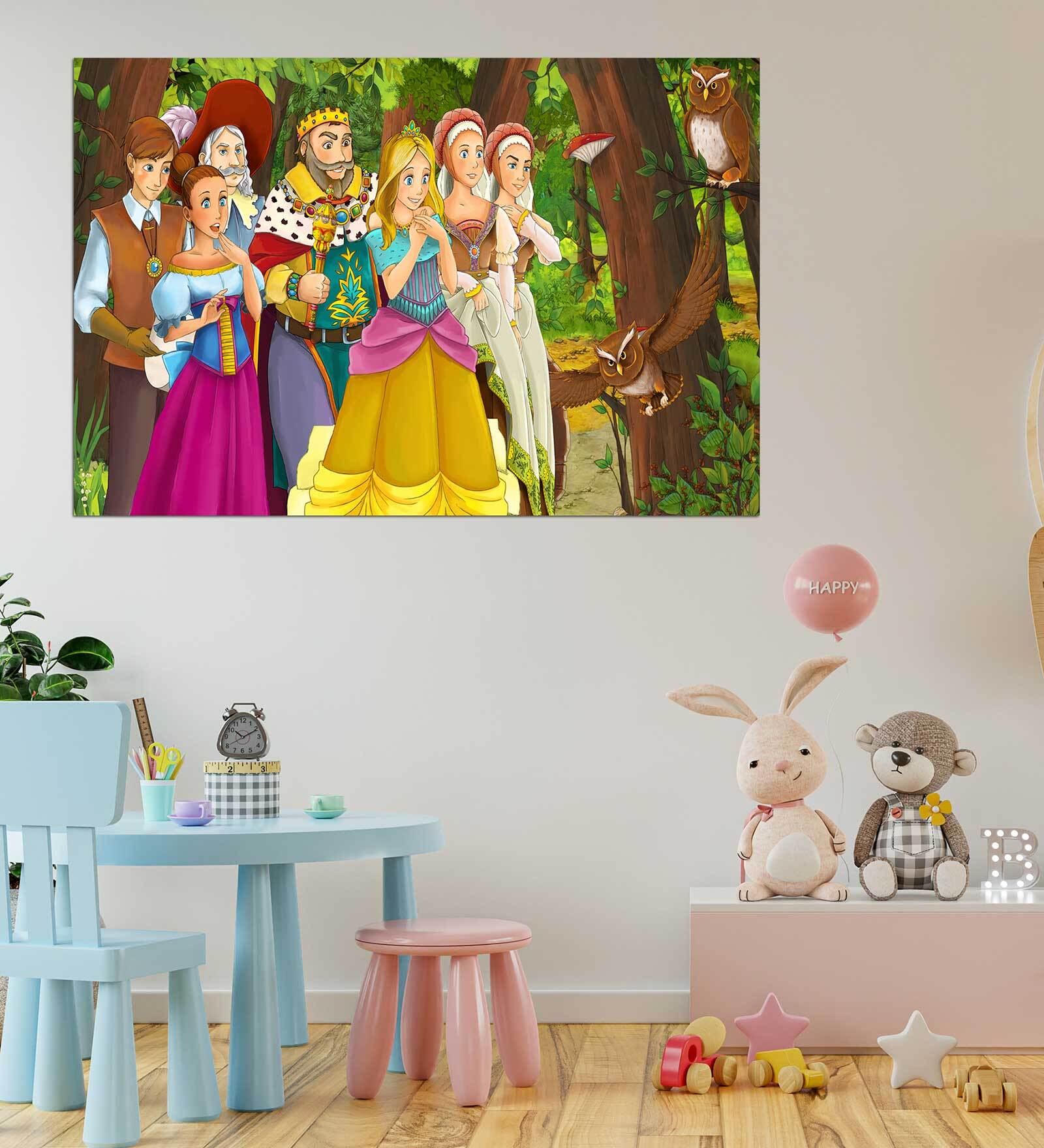 Buy The Glowing Princess Self Adhesive Wall Poster for Home Decor(Vinyl ...