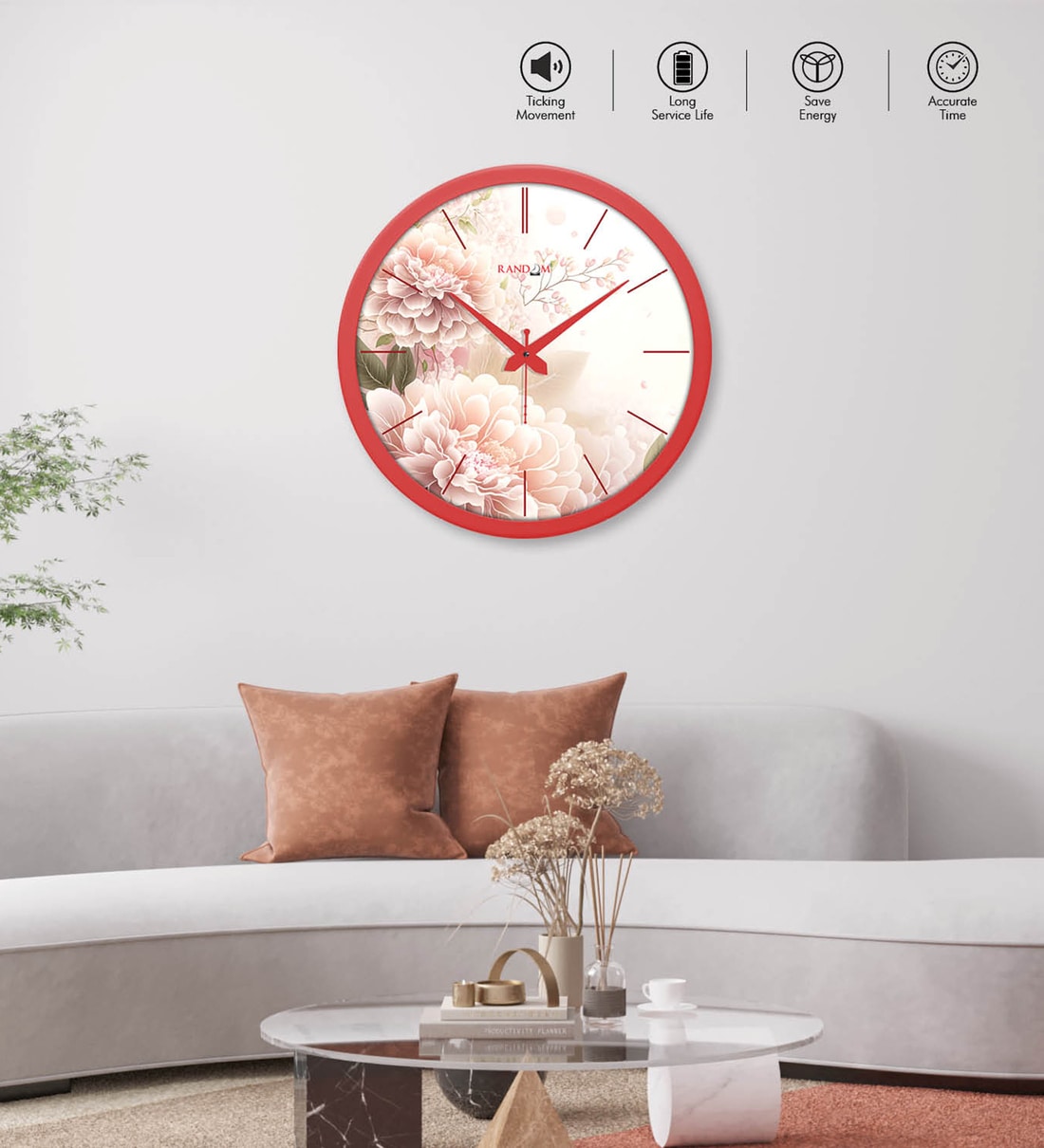 Buy Tic Toc Multicolour Plastic Mordern Wall Clock at 53% OFF by Random | Pepperfry