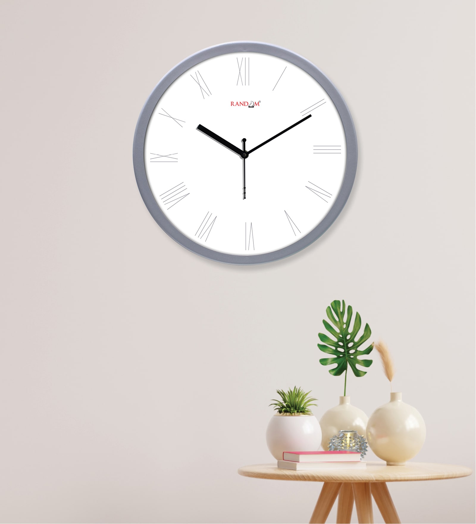 Buy Tic Toc Grey Plastic Modern Wall Clock by Random at 53% OFF by ...