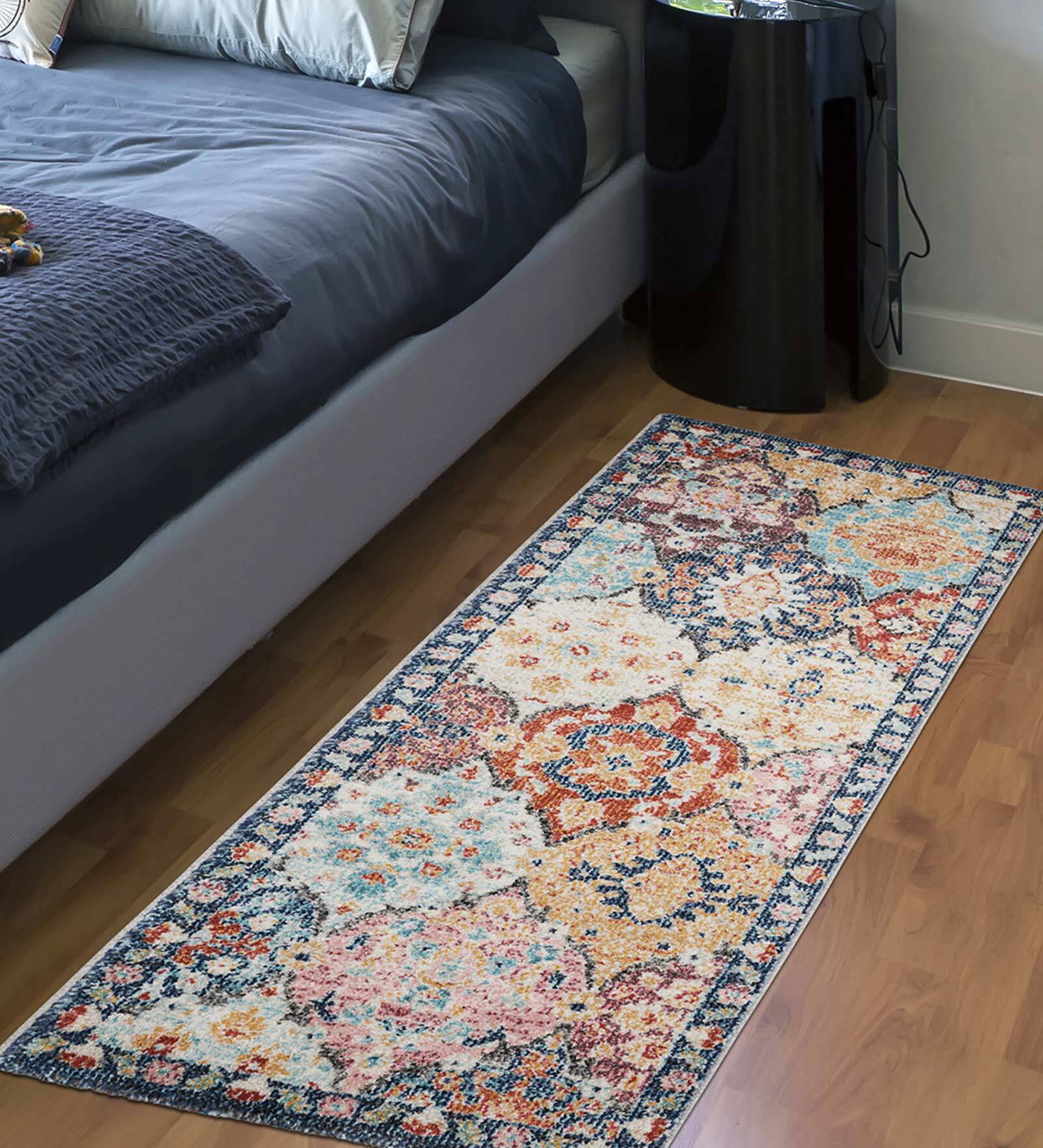 Buy Traditional Pattern Polypropylene 5 x 2 Feet Machine Made Runners ...