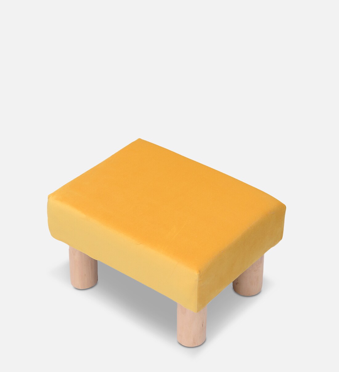 Buy Upholstered Foot Stool In Yellow Colour Online - Foot Stools - Foot ...