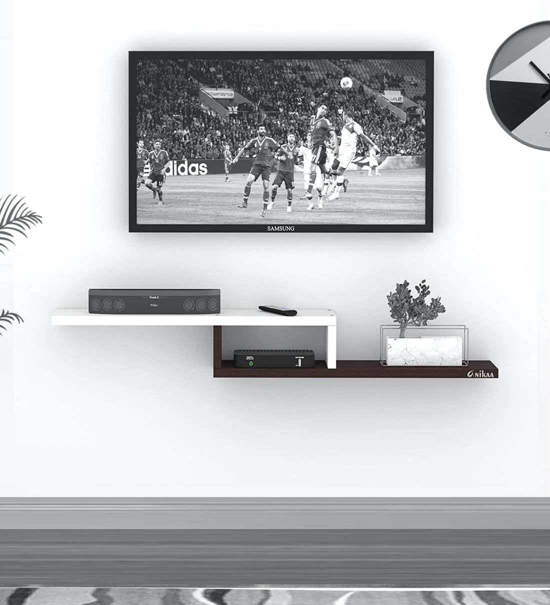 Buy Vincent TV Unit in Wenge White Finish for TVs up to 65\ Online - TV ...