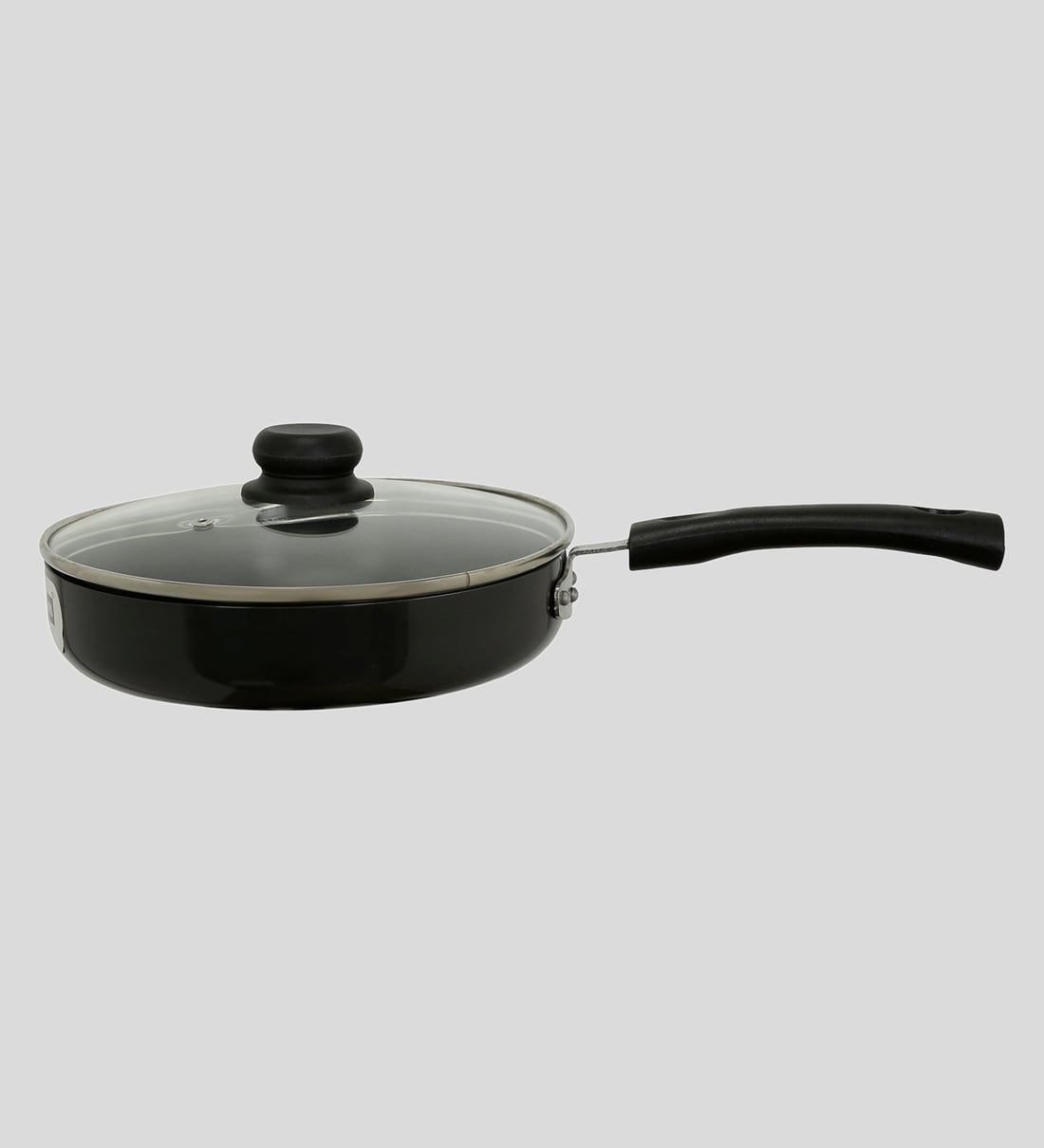 Buy Hard Anodised Deep Fry Pan With Lid, 24 Cm, Aluminium By Vinod Cookware Online - Fry Pans ...