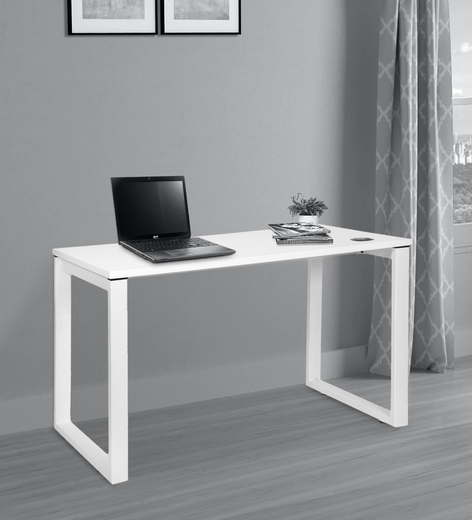 Buy Victoria Writing Table in Frosty White Finish Online - Contemporary ...