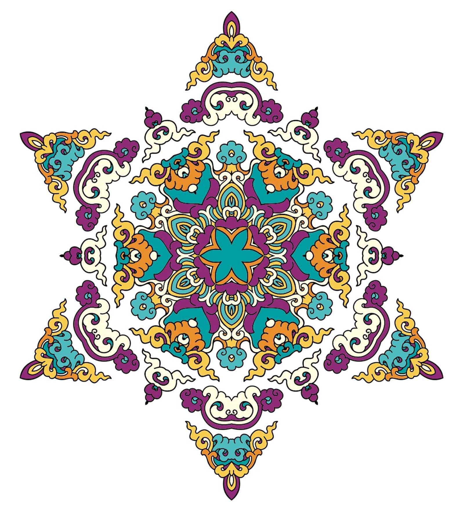 Buy Vinyl Rangoli Wall Sticker by Decor Kafe Online - Floral Wall ...