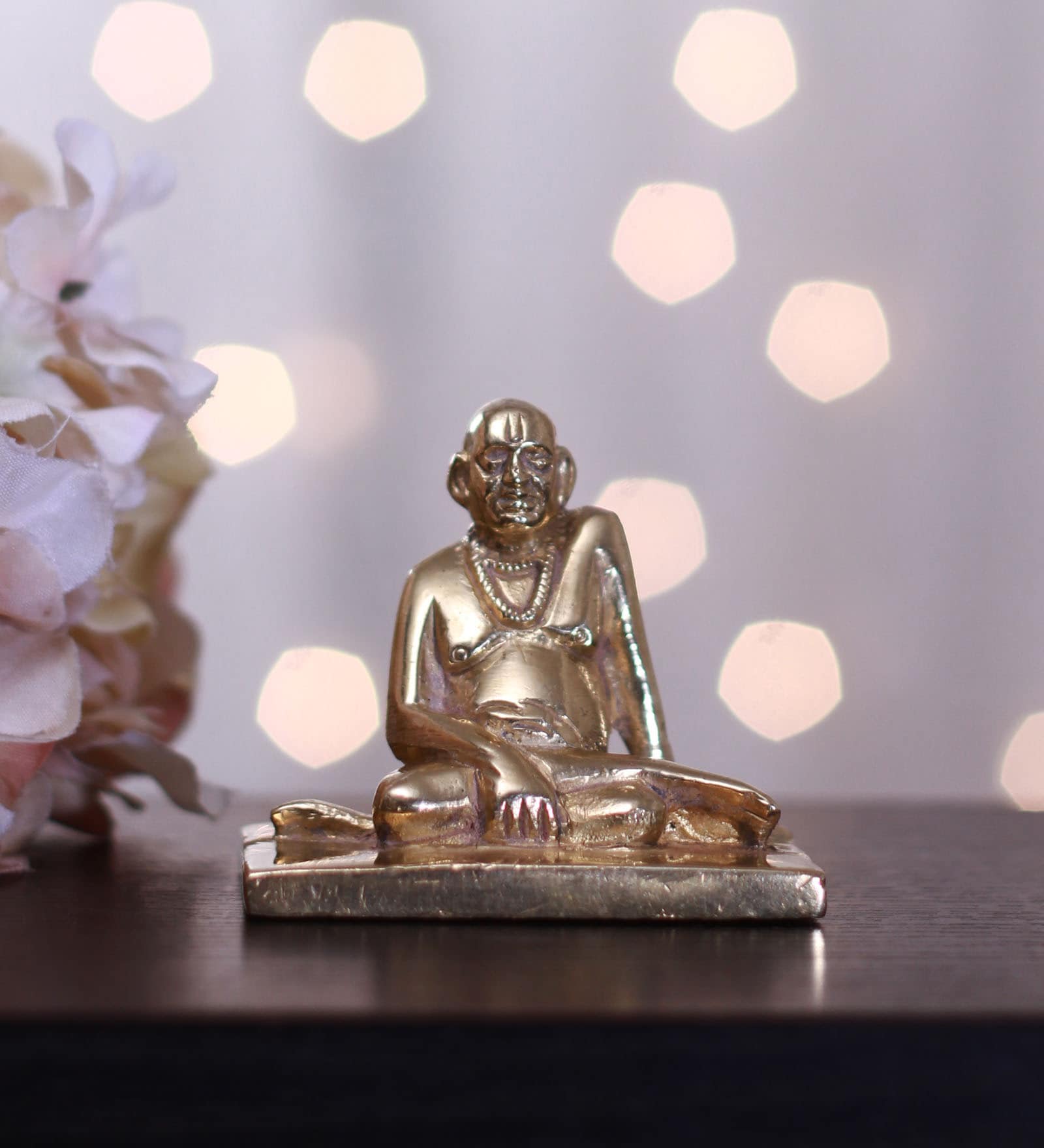 Buy Gold Brass Swami Samarth Idol by Vyomshop Online - Other Dieties ...