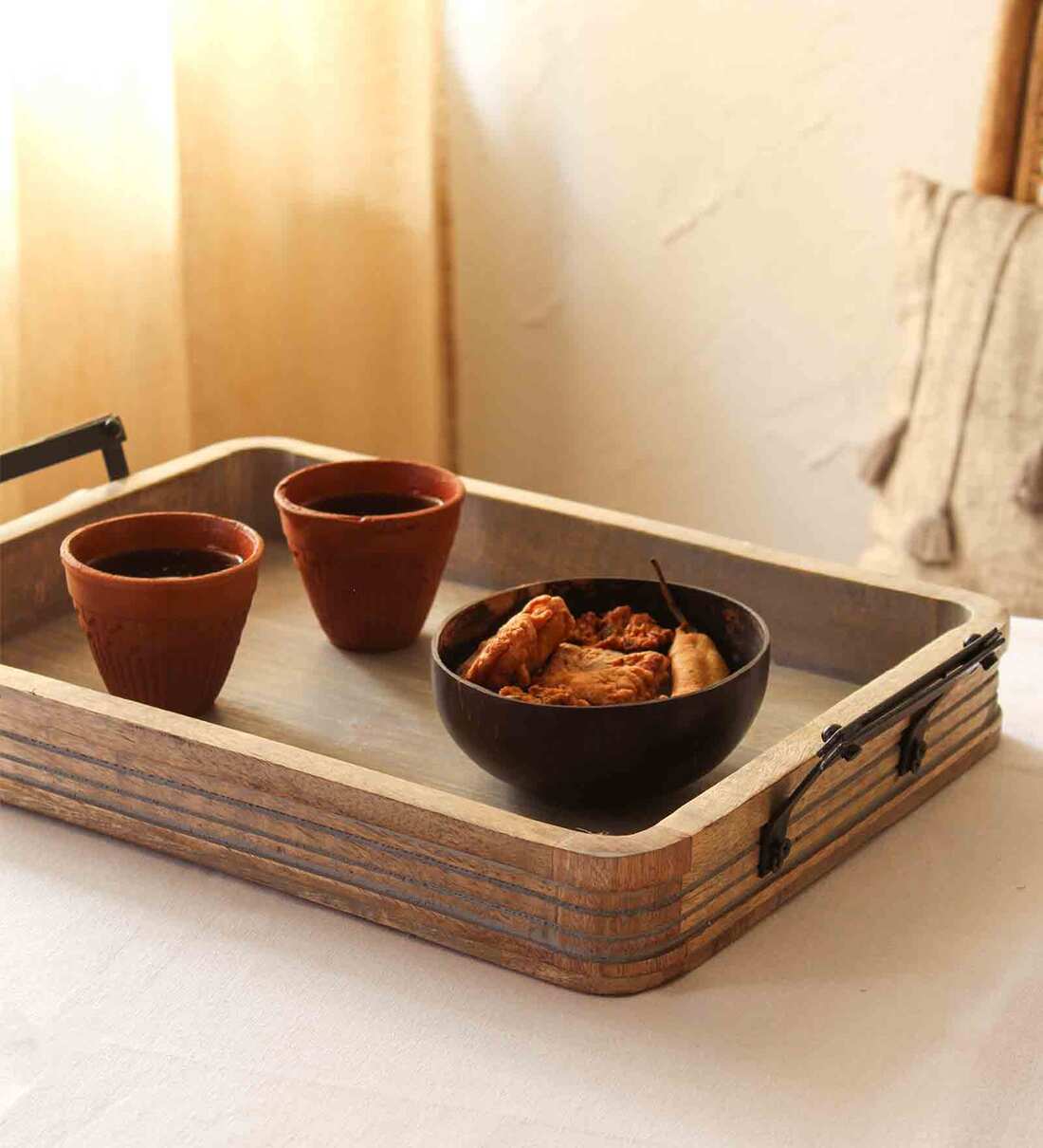 Buy White Wood 1 Tray by House This at 45% OFF by House This | Pepperfry