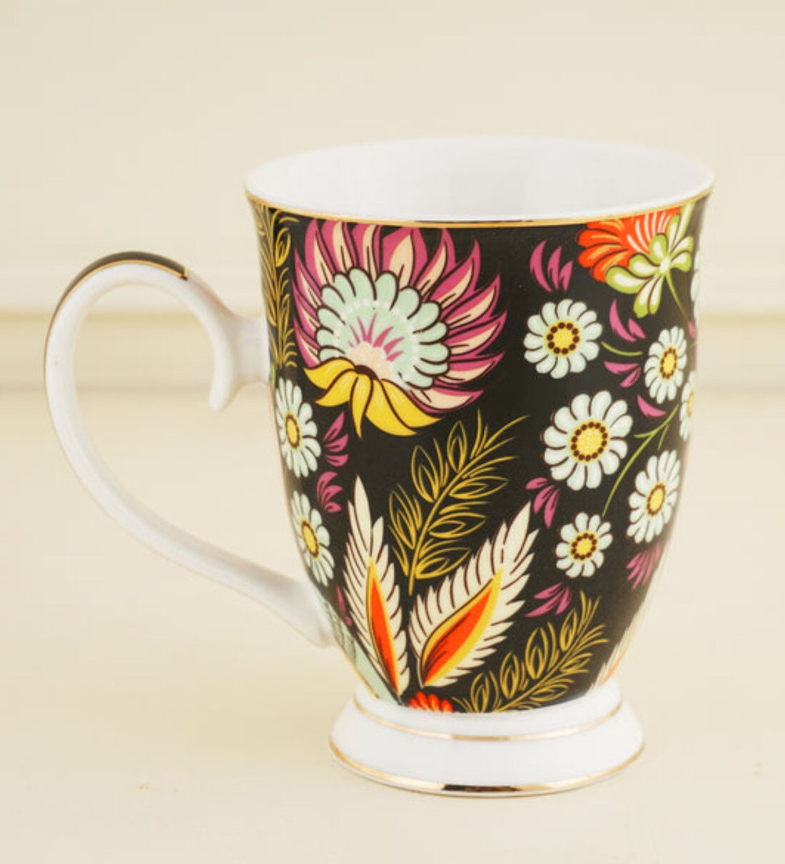 Buy Jayden 310ml Multicolour Bone China Coffee Mug at 15% OFF by TDT ...