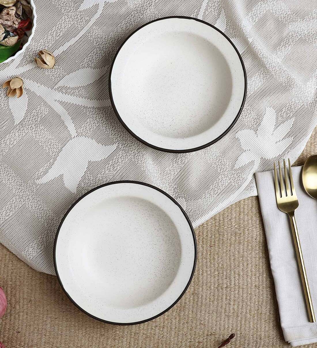 Buy Siera 7 Inch White Ceramic (Set of 2) Quarter Plate at 54% OFF by ...
