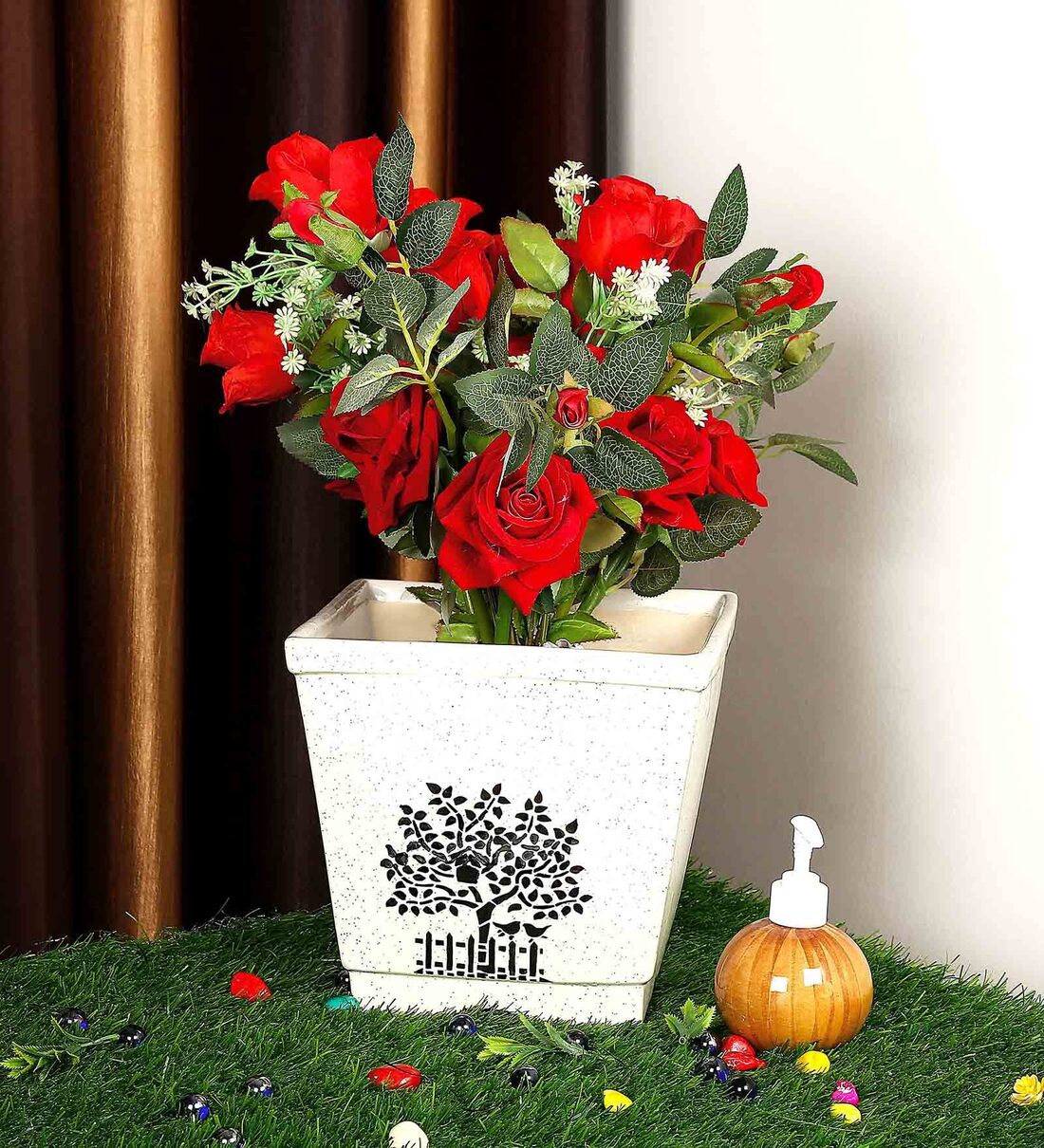 Buy White Ceramic Large V Shape Planter at 23% OFF by Justoriginals ...