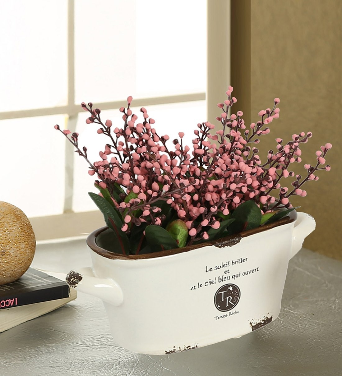 Buy White Ceremic Desk Pot by Aapno Rajasthan at 81% OFF by Aapno ...