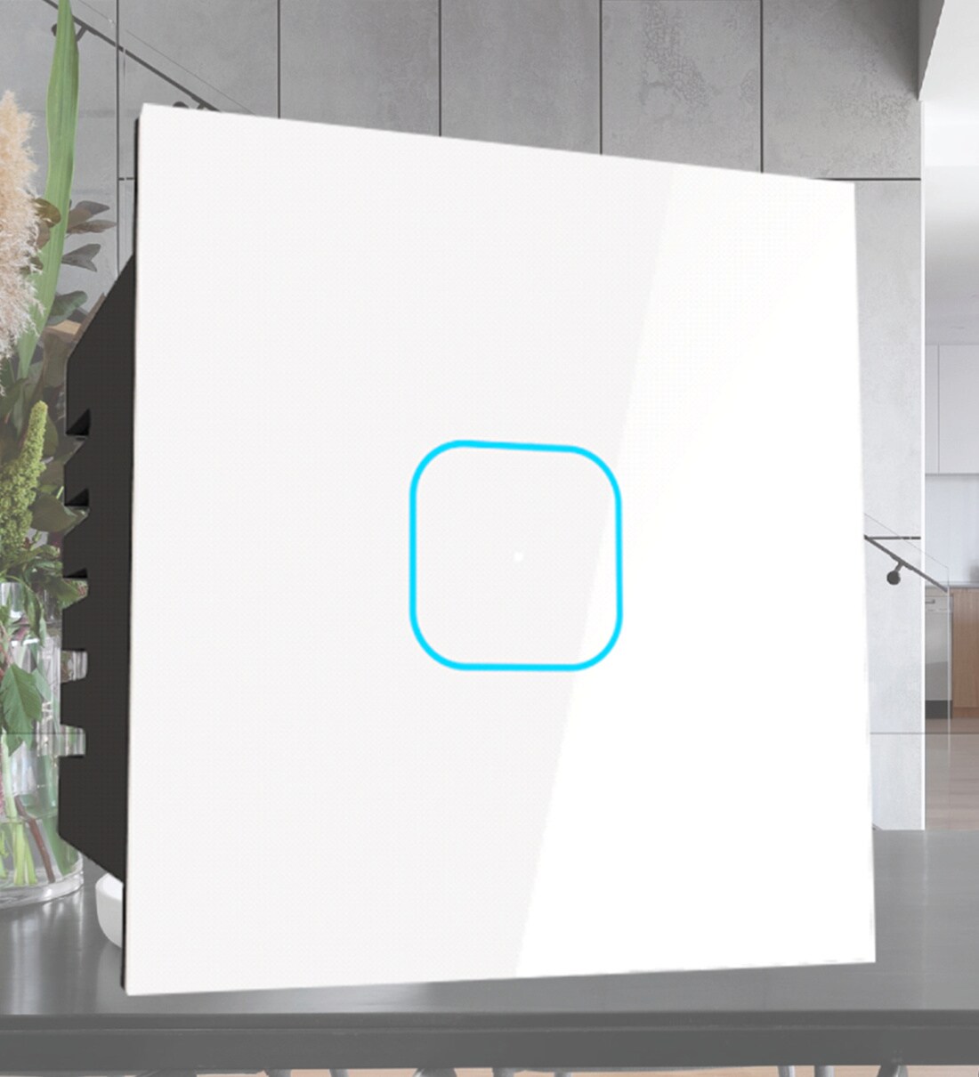 Buy White Smart Touch Switch 1 Gang 24A By Kamonk Online - Smart Bulbs ...