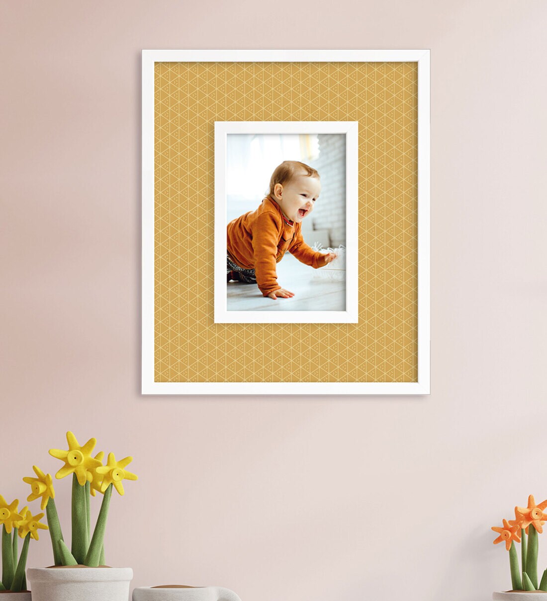 Buy White Wooden Wall Hanging Photo Frame Online - Single Photo frames ...