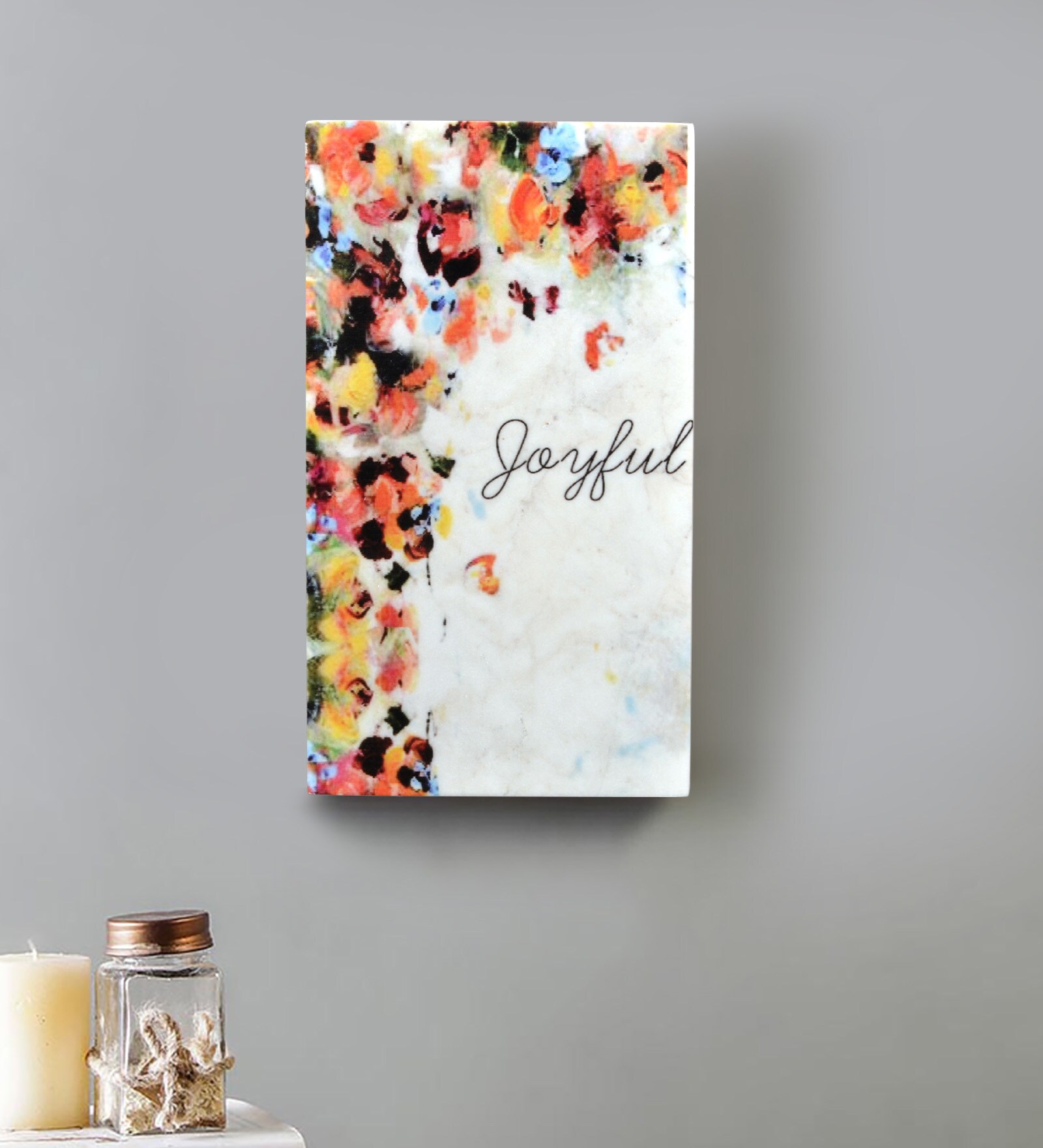Buy White Marble Joyful Wall Art at 46% OFF by POSH N PLUSH | Pepperfry