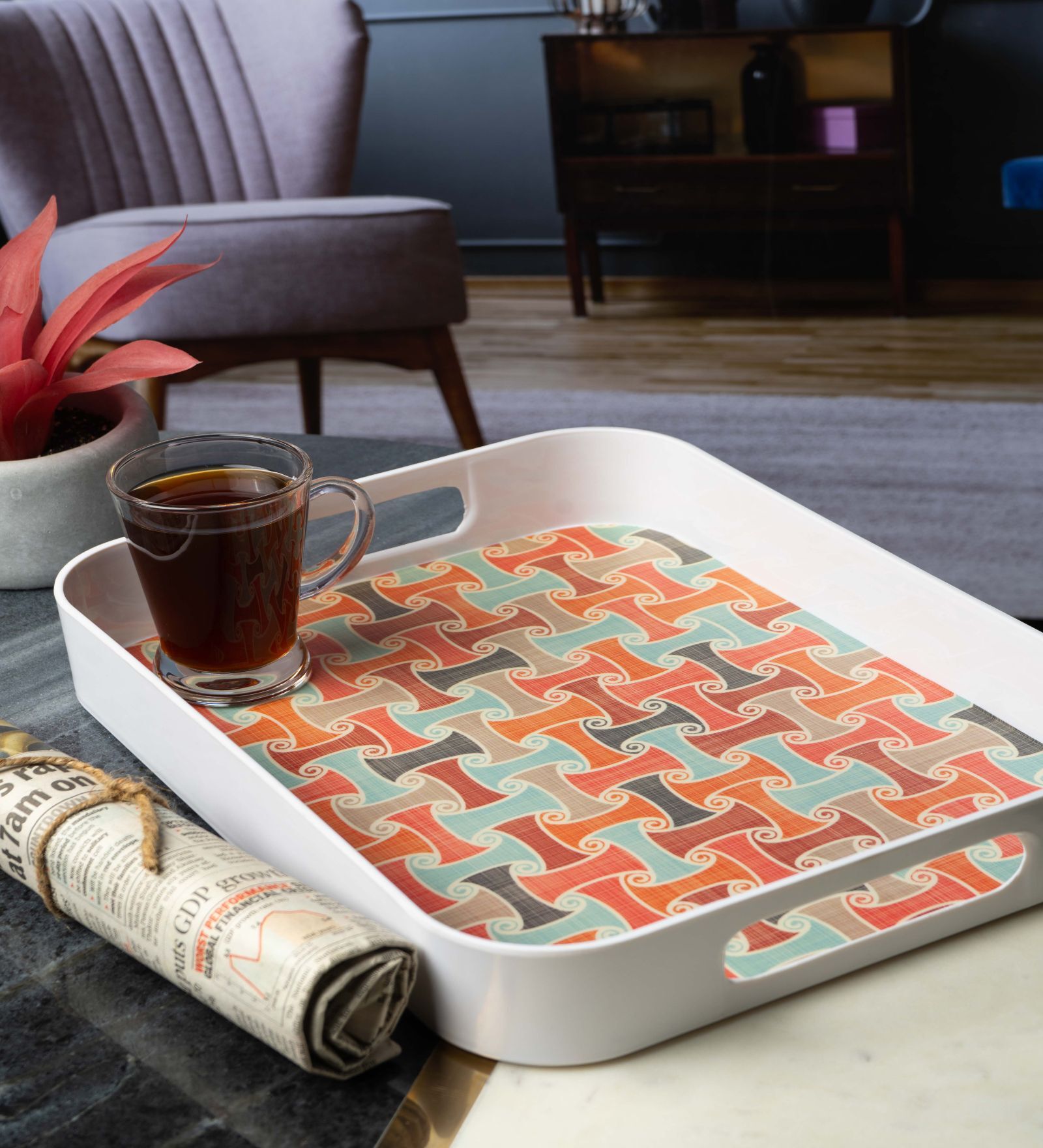Buy Contemporary Porcelain Serving Tray by White Gold at 50% OFF by ...